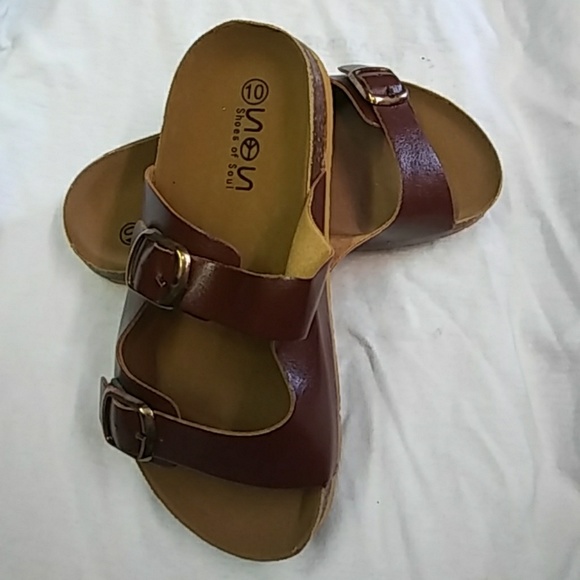 SOS | Shoes | New Slip On Sandals Chocolate Brown Color | Poshmark